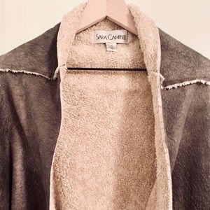 Sara Campbell | Jackets & Coats | Sara Campbell Sherpa Vegan Suede Vest ...
